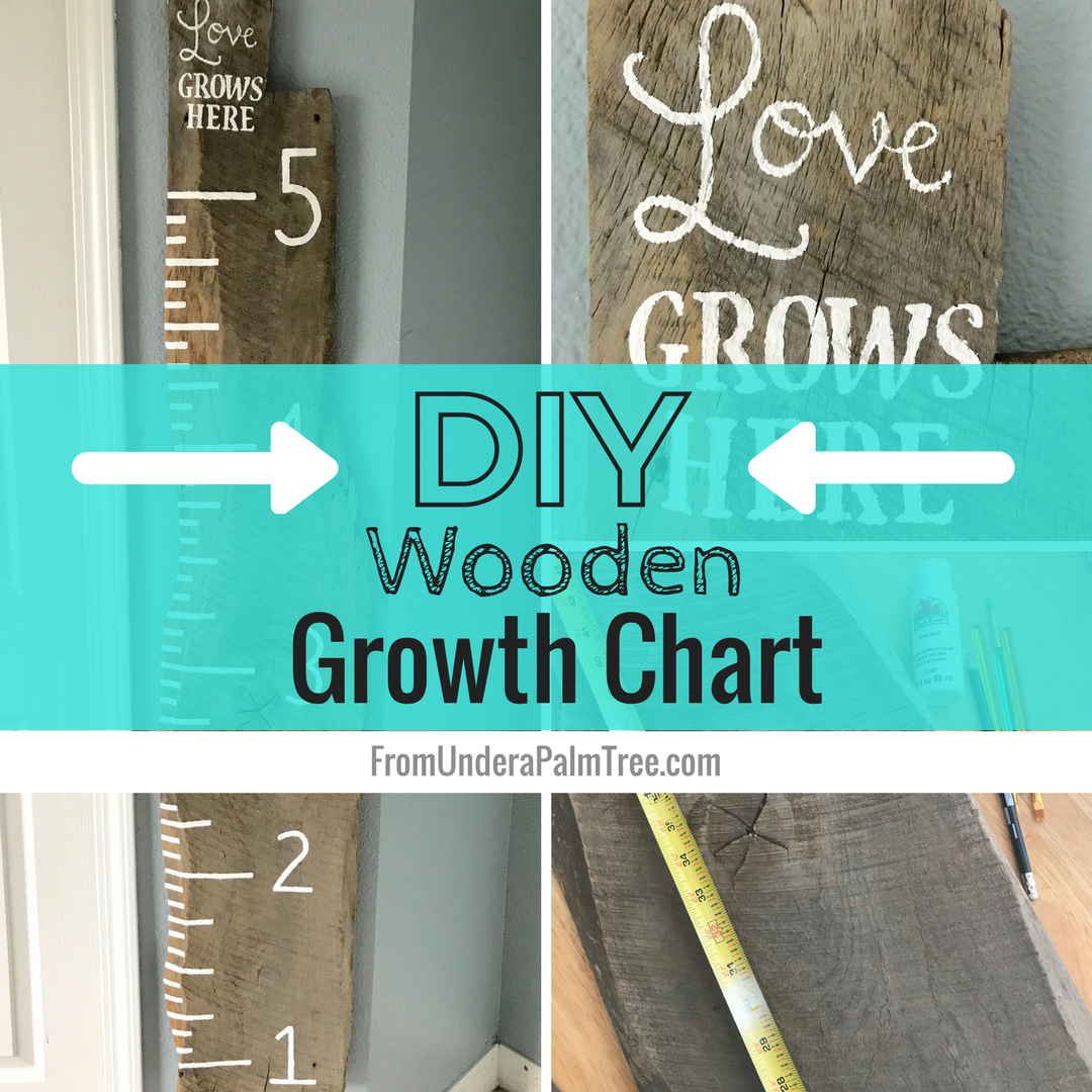 DIY Wooden Growth Chart > From Under a Palm Tree
