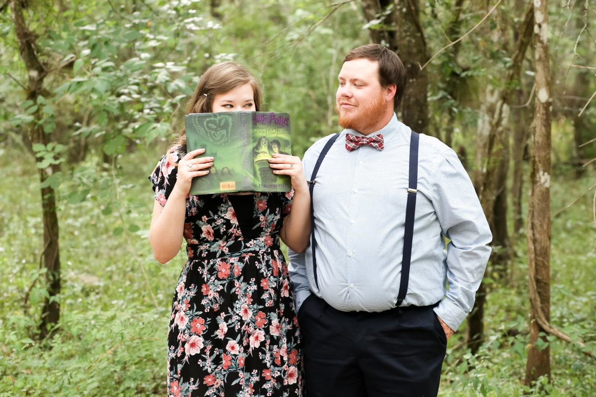 Nerd Engagement Photos > From Under a Palm Tree