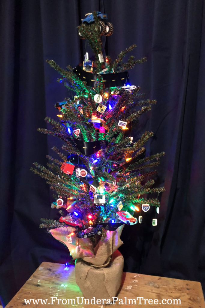 DIY Hot Wheels Christmas Tree > From Under a Palm Tree