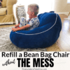 Refill A Bean Bag Chair Without The Mess From Under A Palm Tree