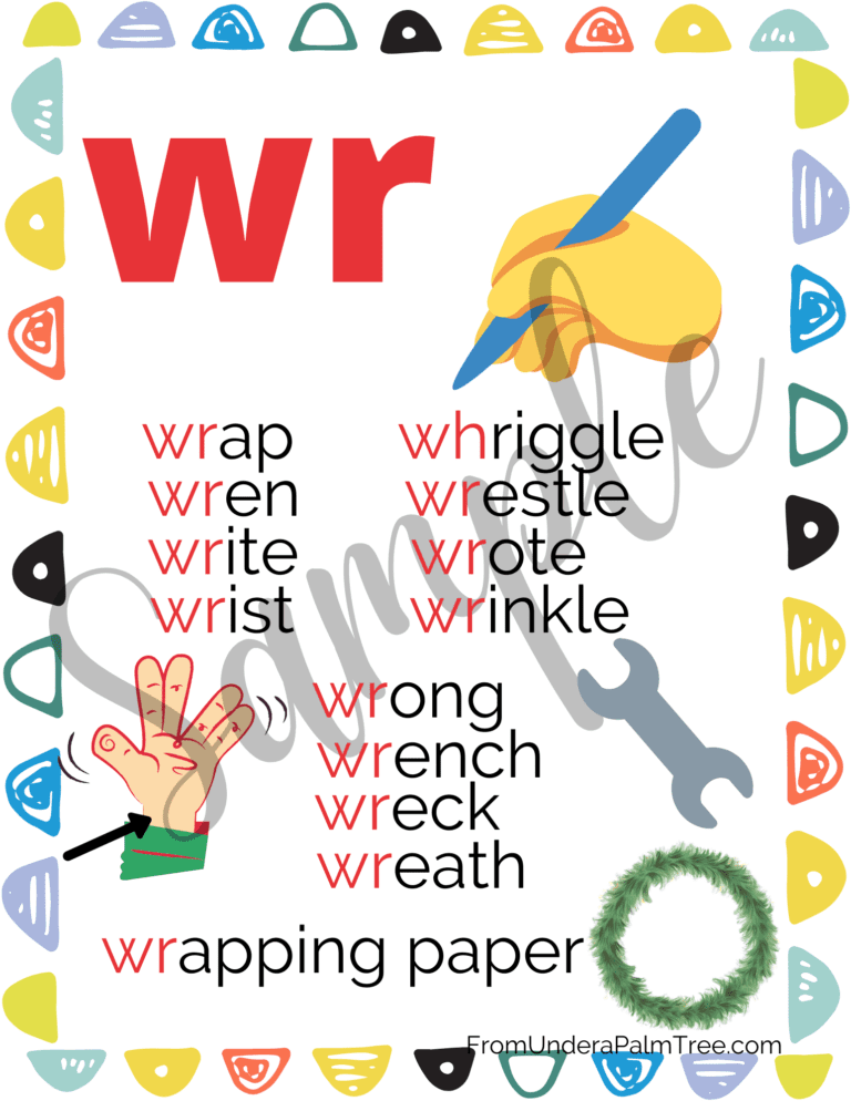 Digraphs WH, WR, PH Printable Pack > From Under a Palm Tree