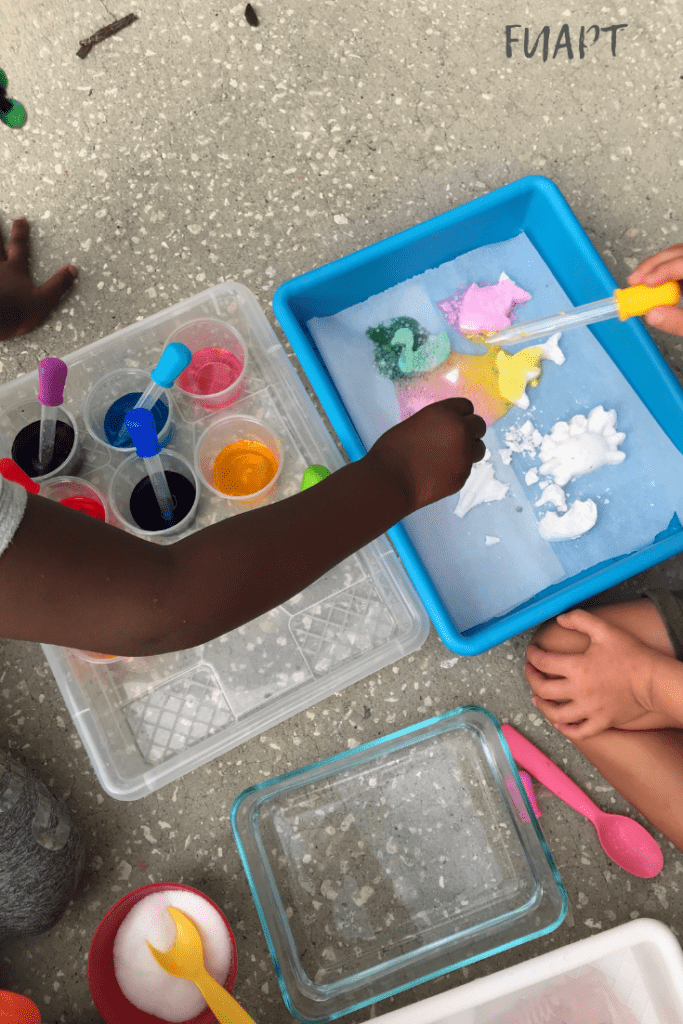 Fizzy Shapes Kids Science Experiment > From Under a Palm Tree