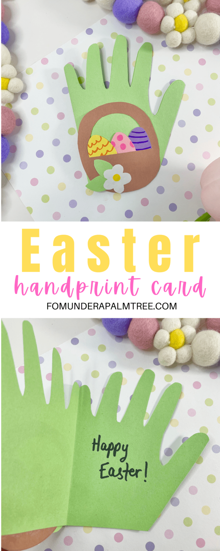 Easter Handprint Card > From Under a Palm Tree