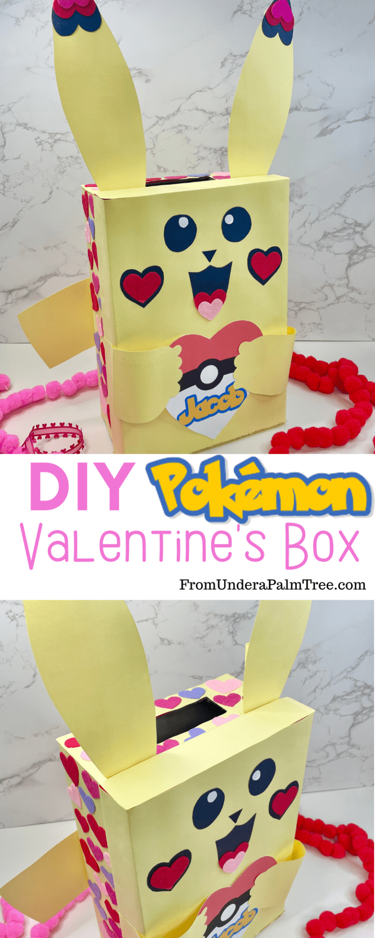 DIY Pikachu Valentine's Box > From Under a Palm Tree