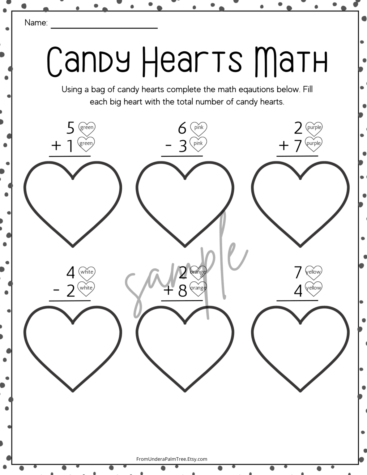Valentine's Day Worksheet Bundle > From Under a Palm Tree