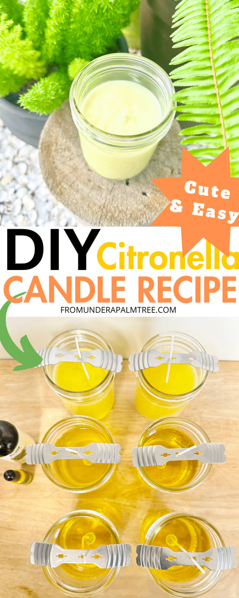Easy DIY Citronella Candle Recipe > From Under a Palm Tree