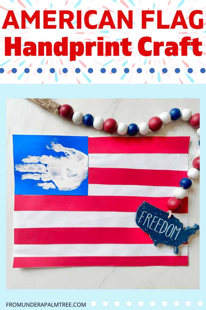 American Flag Handprint Craft > From Under a Palm Tree