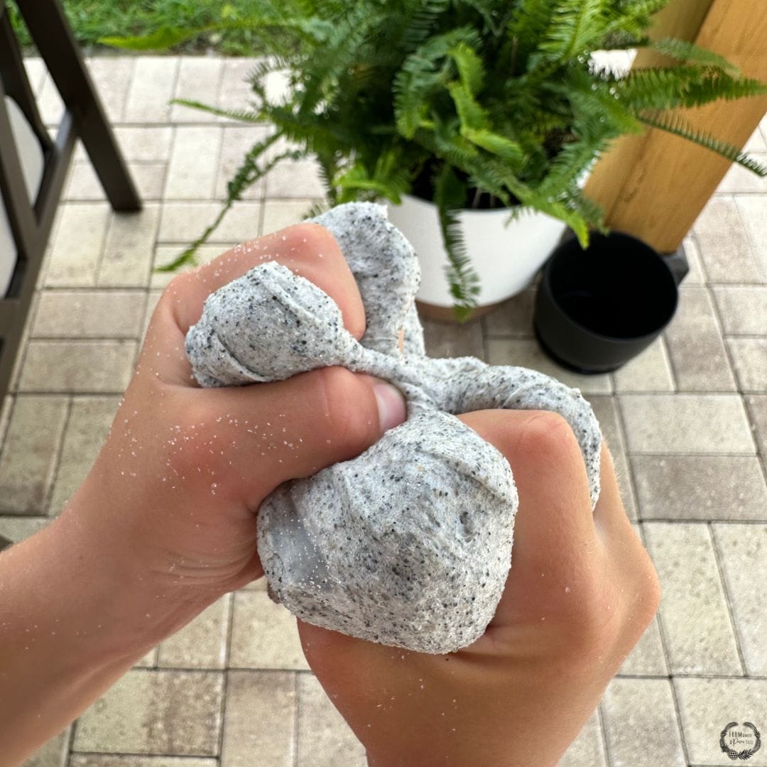 DIY Beach Sand Slime > From Under a Palm Tree