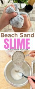 DIY Beach Sand Slime > From Under a Palm Tree
