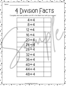Division Facts Worksheet Bundle > From Under a Palm Tree