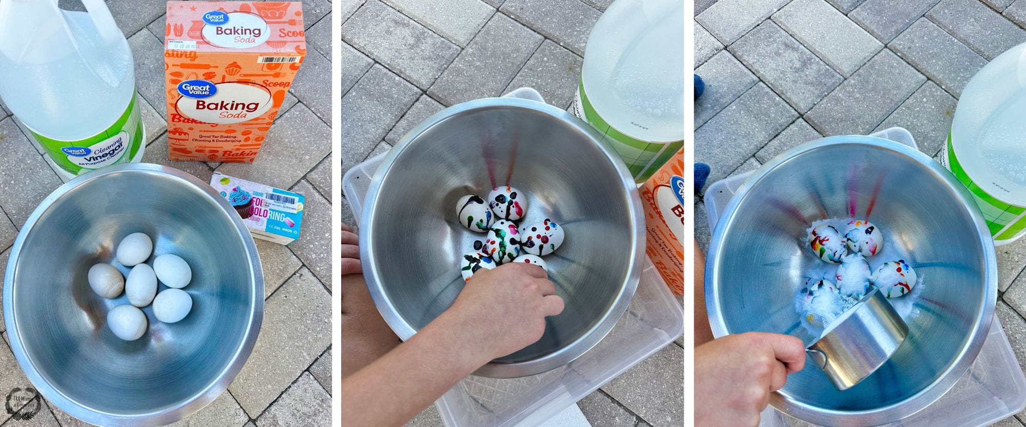 Tie Dye Easter Eggs Using Baking Soda and Vinegar > From Under a Palm Tree