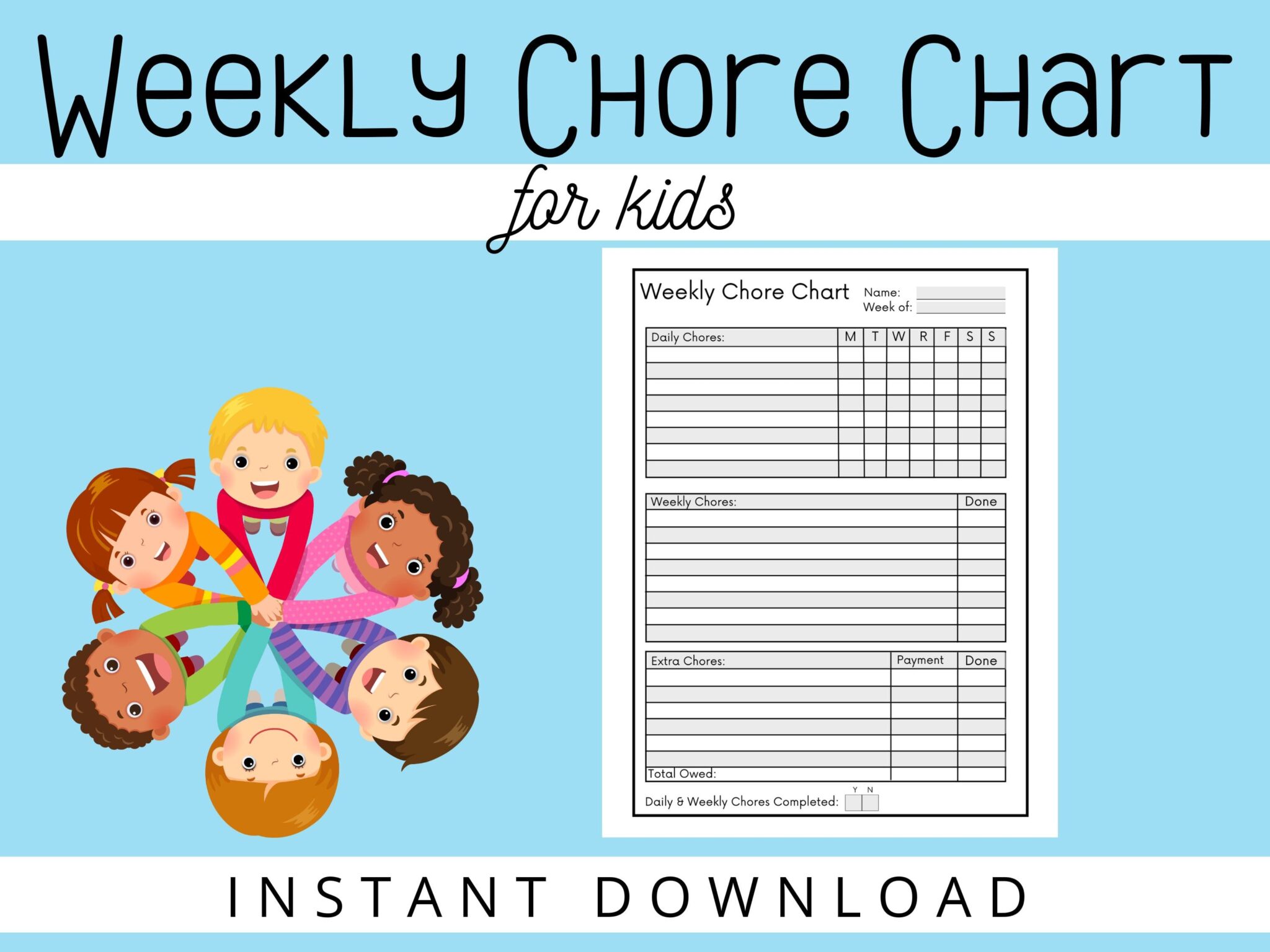 Make Chores Fun with This Printable Chore Chart for Kids > From Under a ...