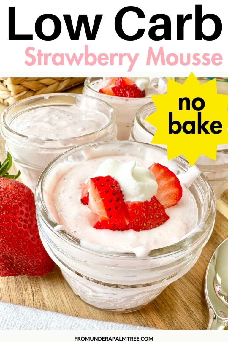 Easy Low Carb Strawberry Mousse > From Under a Palm Tree